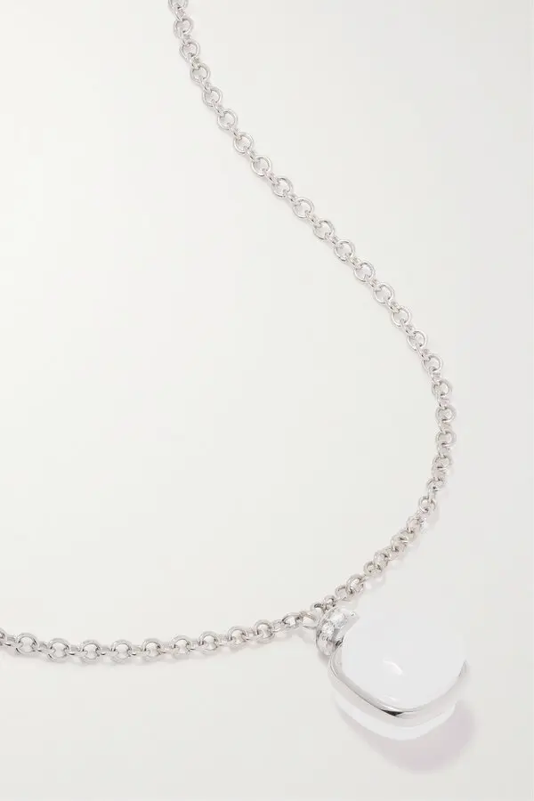 Pomellato Nudo Quartz And Diamond Necklace