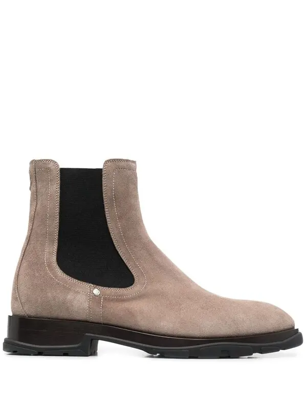 Alexander McQueen Suede Chelsea Boots