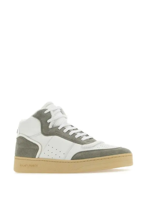 Saint Laurent Sl/80 High-top Sneakers - White