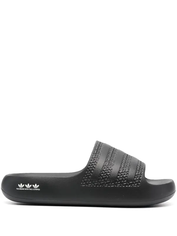 Adidas Adilette Ayoon Logo-print Slides - Black