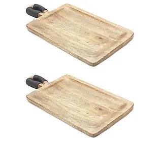 MELROSE Mango Wood Cutting Board Style Tray