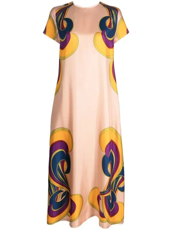 La DoubleJ Swing Graphic-print Dress - Pink