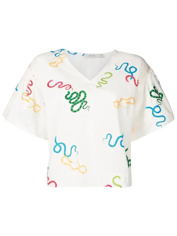Isolda Sophia Motif-print T-shirt