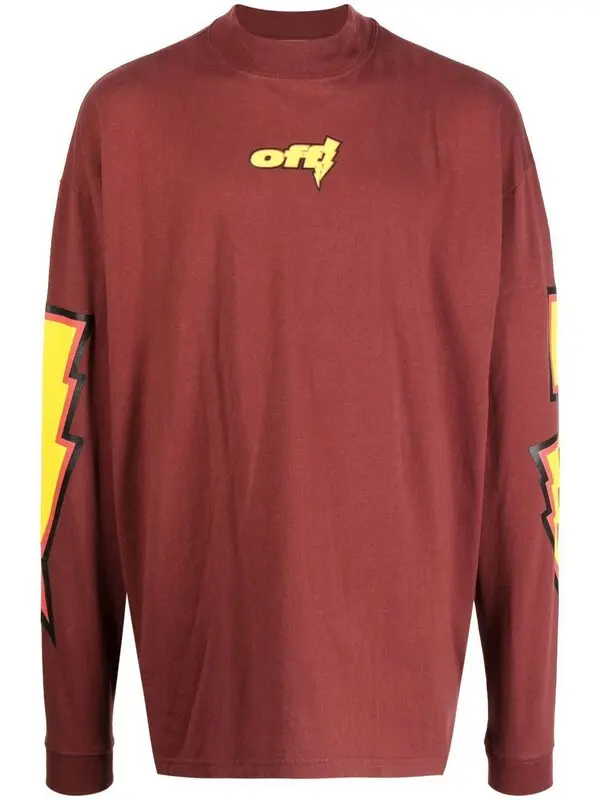 Off-White Thunder Stable Over Mockneck - Red