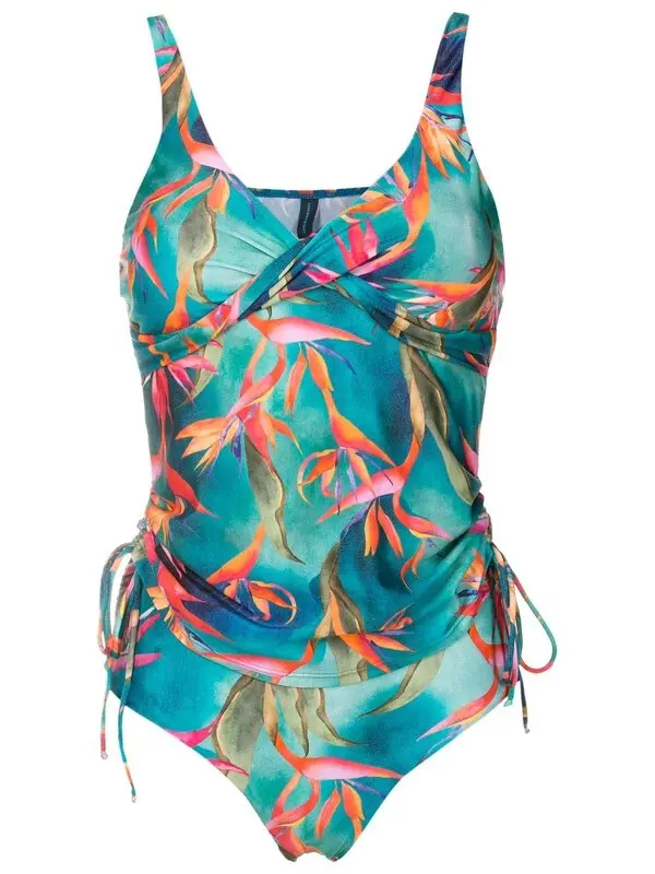 LYGIA & NANNY Bruma-print Tankini - Blue
