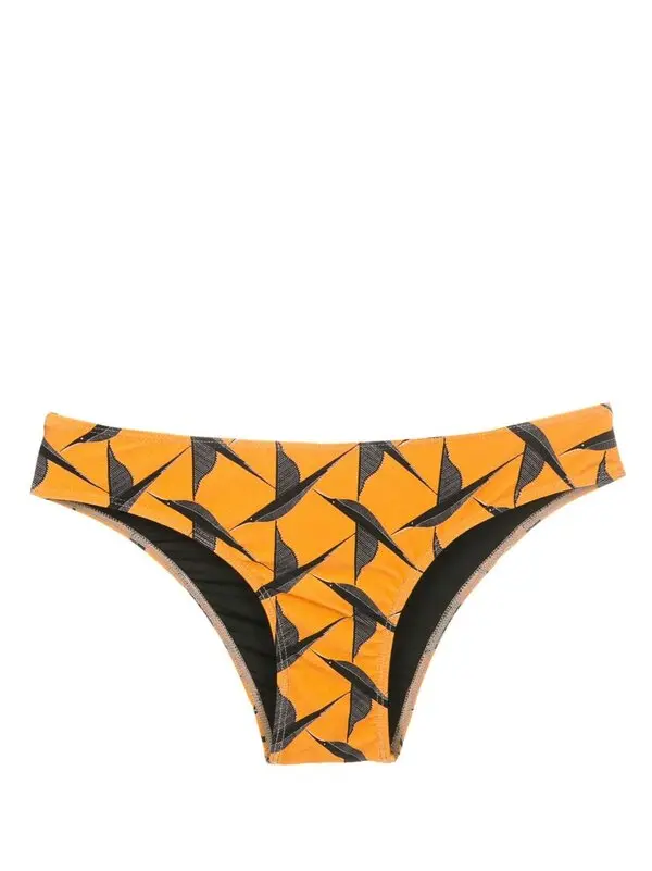 LYGIA & NANNY Waikiki Bird-motif Bikini Bottom - Orange