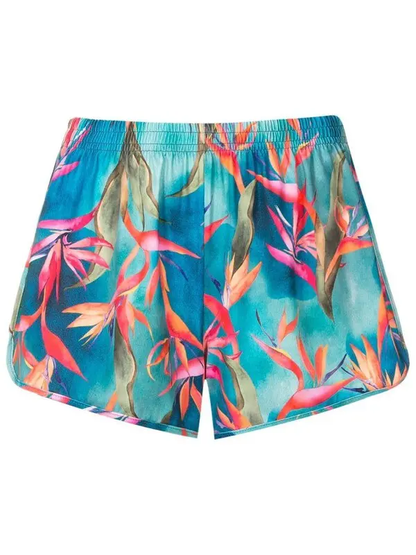 LYGIA & NANNY Lee Printed Mini Shorts - Green