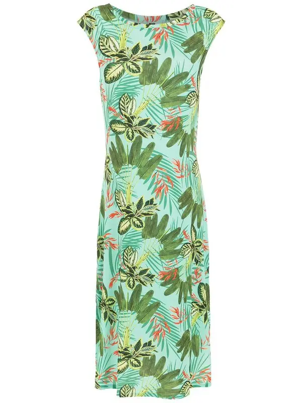 LYGIA & NANNY Zababa Tropical Print Dress - Green