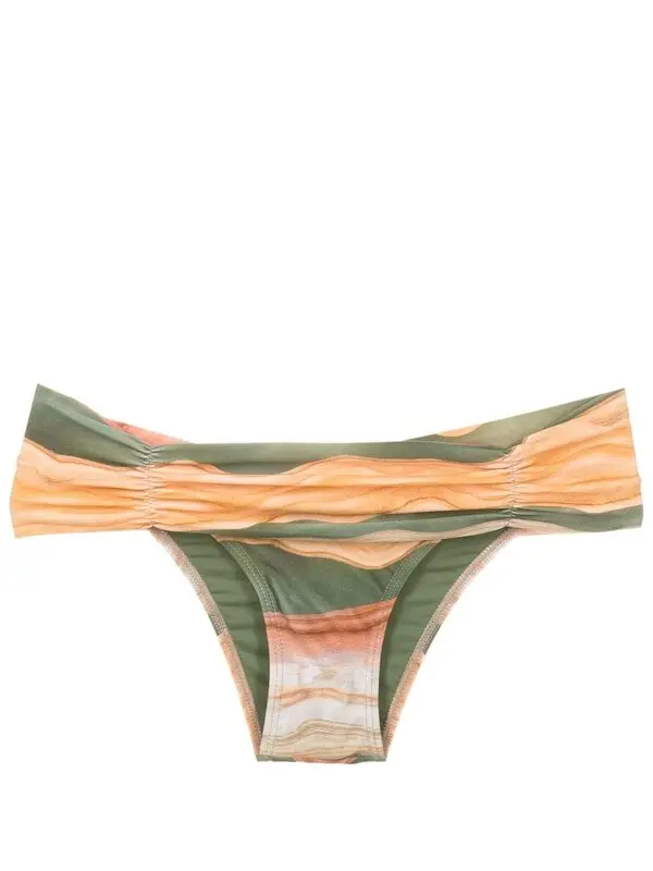 LYGIA & NANNY Jasper Printed Bikini Bottom - Orange