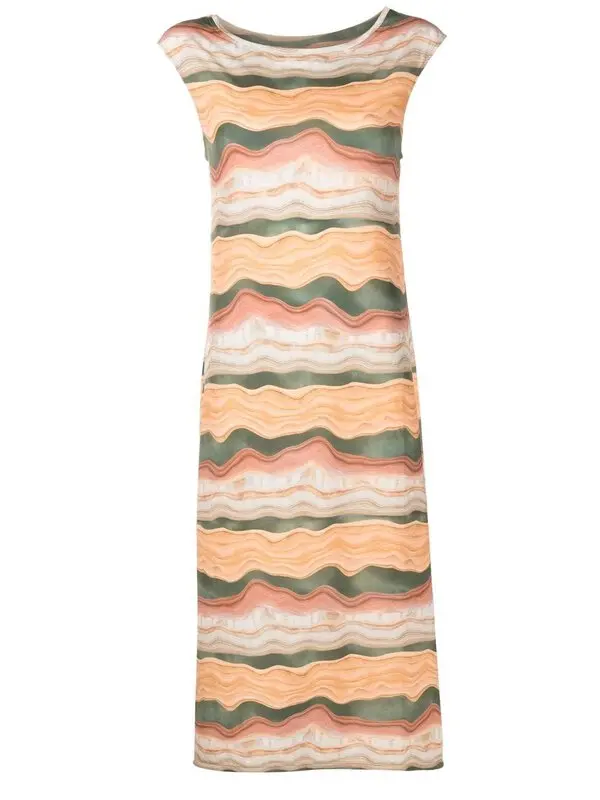 LYGIA & NANNY Zababa Printed Midi Dress - Brown