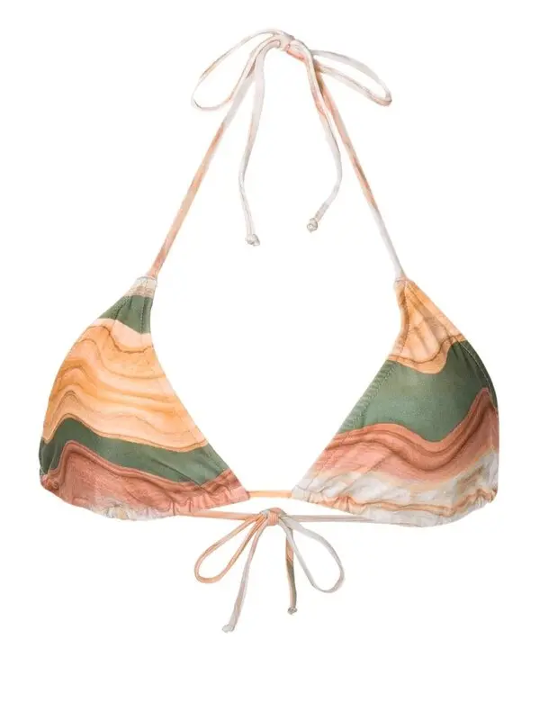 LYGIA & NANNY Hanna Halterneck Bikini Top - Brown