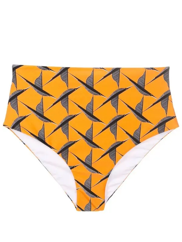 LYGIA & NANNY Violeta High-waisted Bikini Bottom - Orange