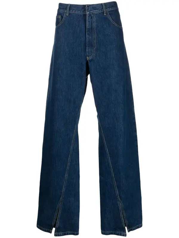 BIANCA SAUNDERS Wide-leg Denim Trousers