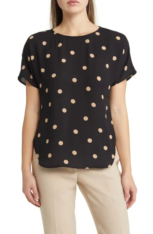 Anne Klein Polka Dot Blouse