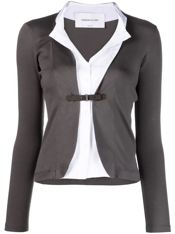 Fabiana Filippi Buckle-fastening Cardigan
