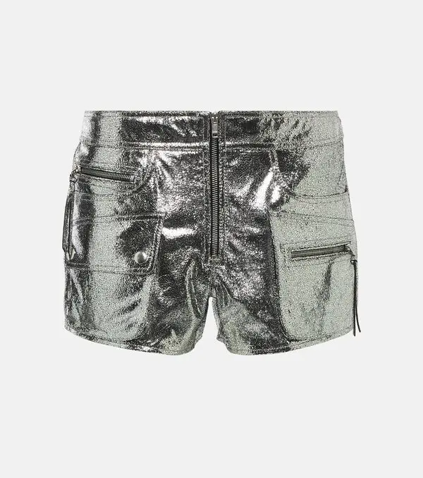 Isabel Marant Coria Low-rise Leather Shorts