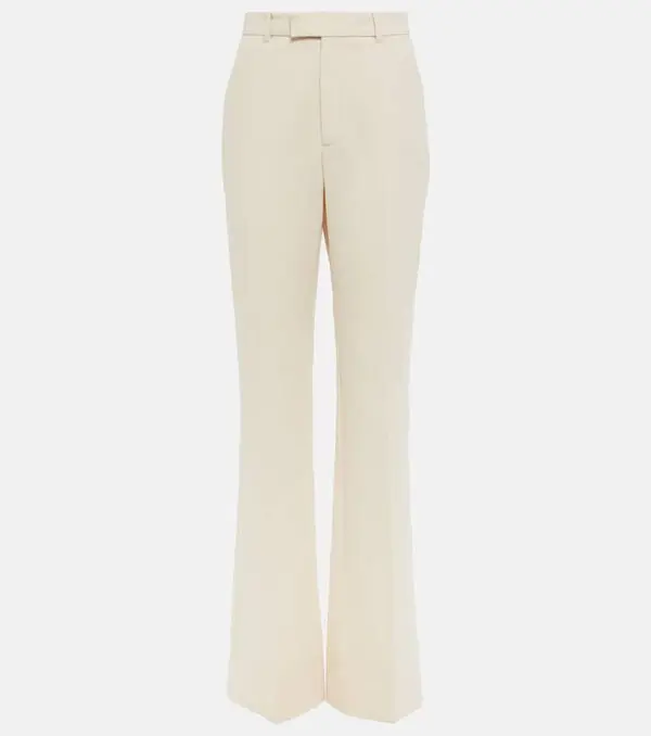 Gucci Flared Wool Crêpe Pants