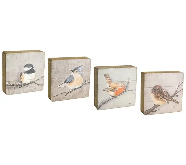 MELROSE Wooden Bird Plaque