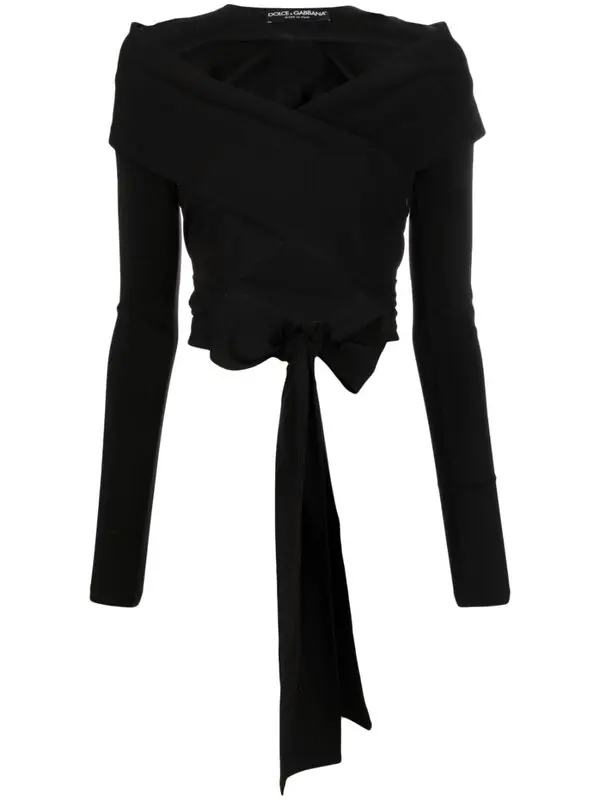Dolce & Gabbana Cut-out Wrap Top