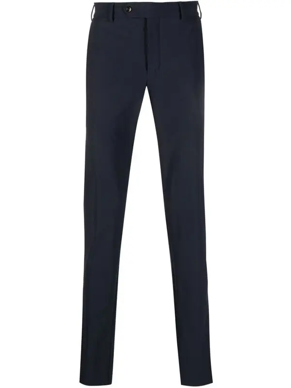 PT TORINO Tailored Straight-leg Trousers - Blue