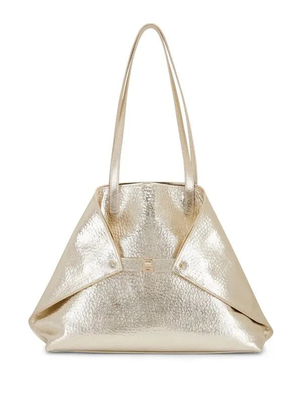 Akris Ai Metallic Shoulder Bag - Gold