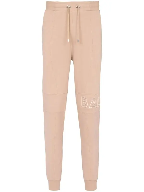 Balmain Embossed Logo Track Pants - Neutrals