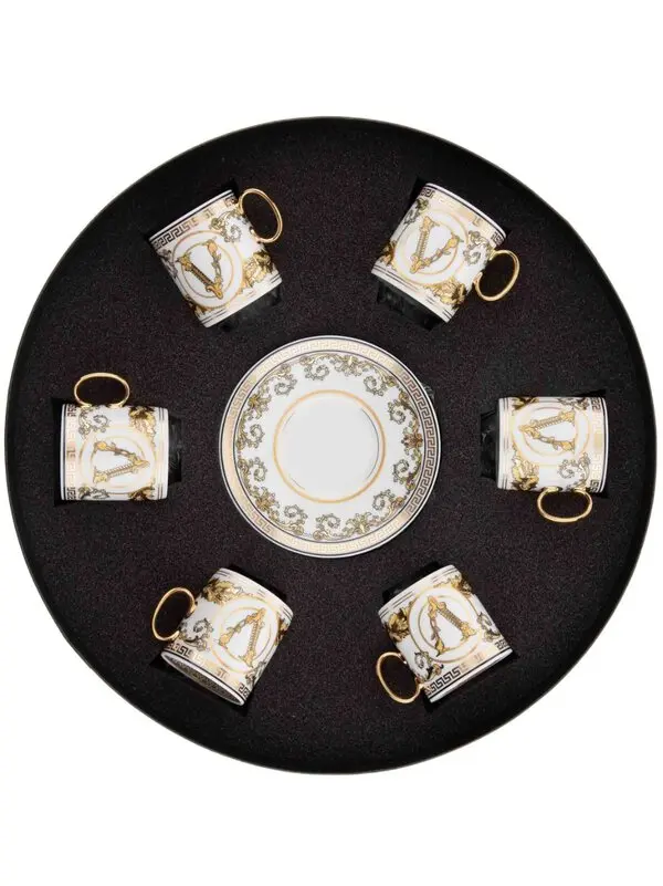 Versace Virtus Gala Espresso Cup And Saucers