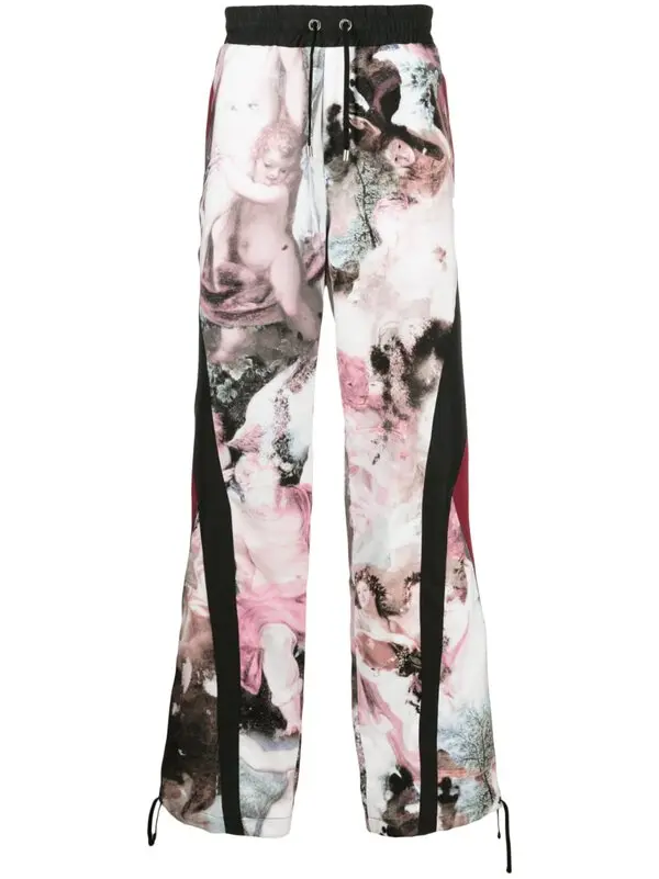 Balmain Graphic Print Track Pants