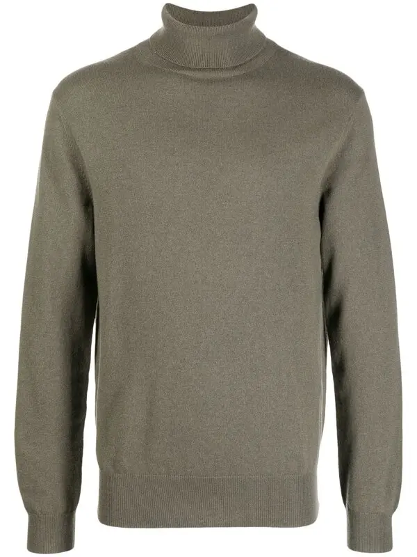 N.peal The Trafalgar Roll-neck Jumper - Green