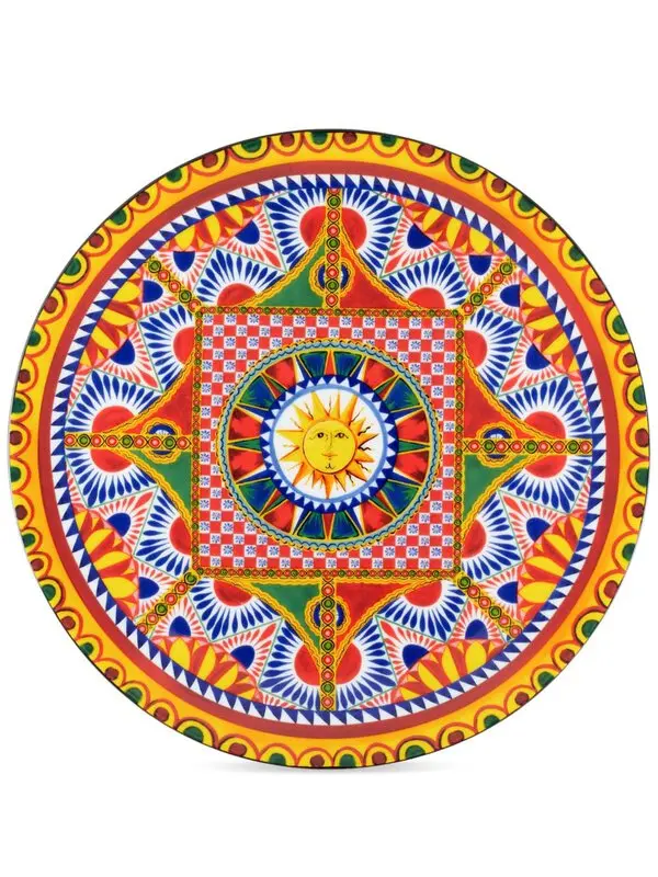 Dolce & Gabbana Carretto-print Porcelain Charger Plate