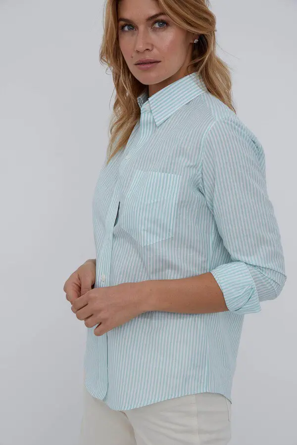 SARAH ALEXANDRA Weekend: Mint Julep Shirt - Stripe