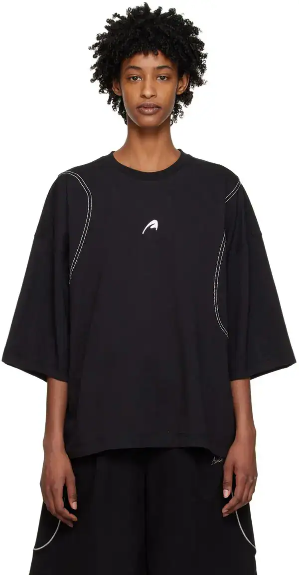 Ader Error A-Peec T-Shirt In Black - 67% Off | Editorialist