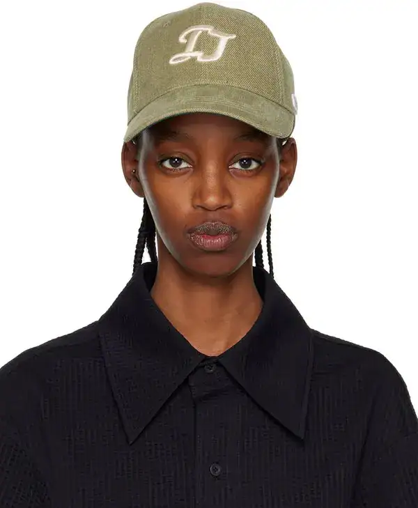 Ader Error Cursive Trs Cap - Khaki | Editorialist