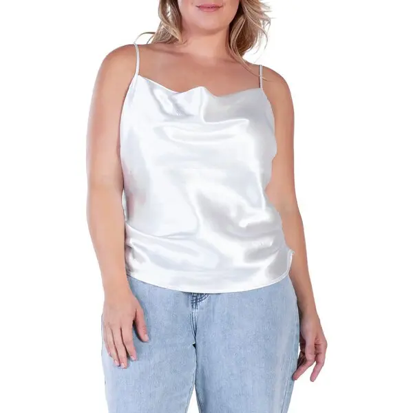 STANDARDS & PRACTICES Cowl Neck Satin Camisole