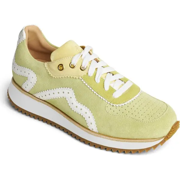 The Office Of Angela Scott The Remi Sneaker - Key Lime