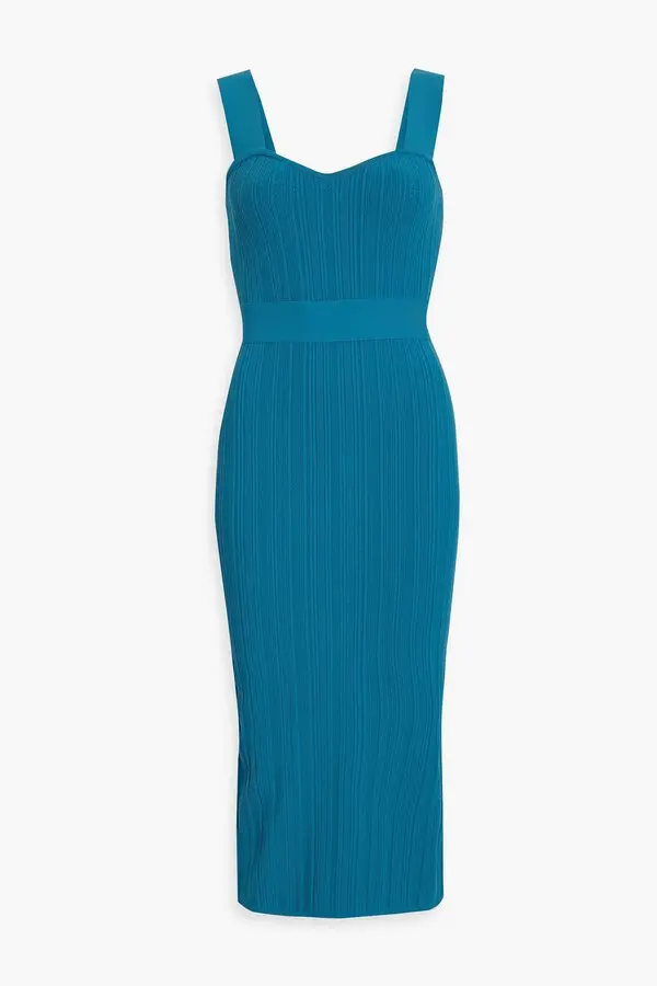 st agni ribbed knit and poplin maxi dress Knit Cami Dress | ST AGNI main image 0