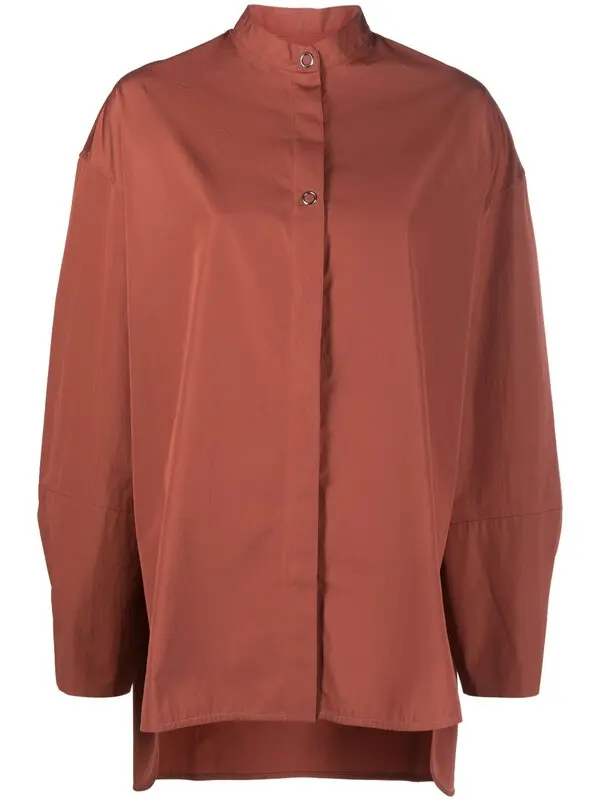Studio Nicholson Cotton Long-sleeve Shirt - Brown
