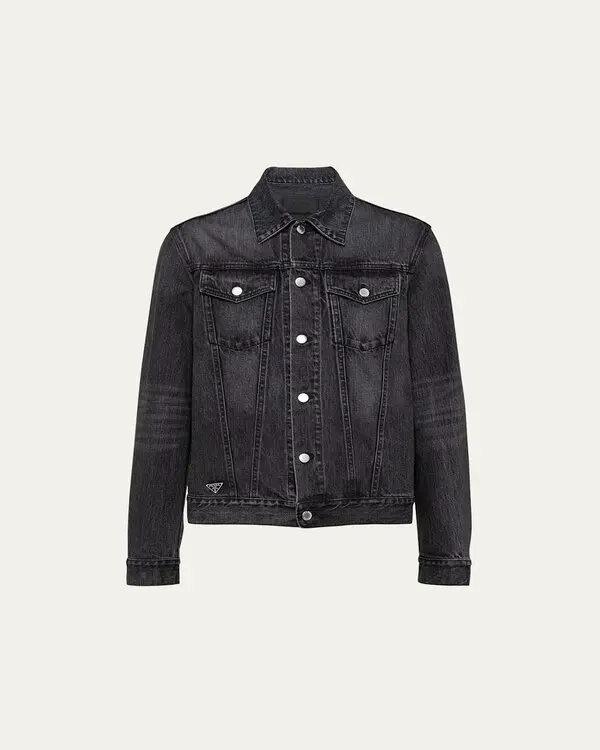Prada Denim Trucker Jacket - Black
