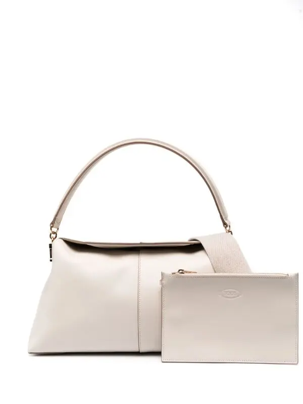 TOD'S T Case Shoulder Bag - Neutrals