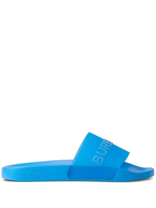 Burberry Logo Detail Open-toe Slides