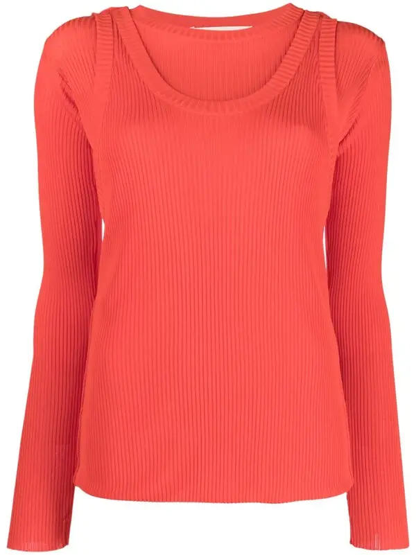 Marni Layered-effect Ribbed Knit Jumper