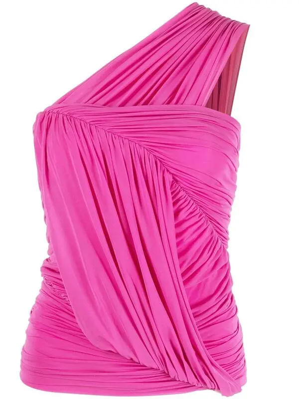 Rick Owens Edfu Draped One-shoulder Blouse - Pink
