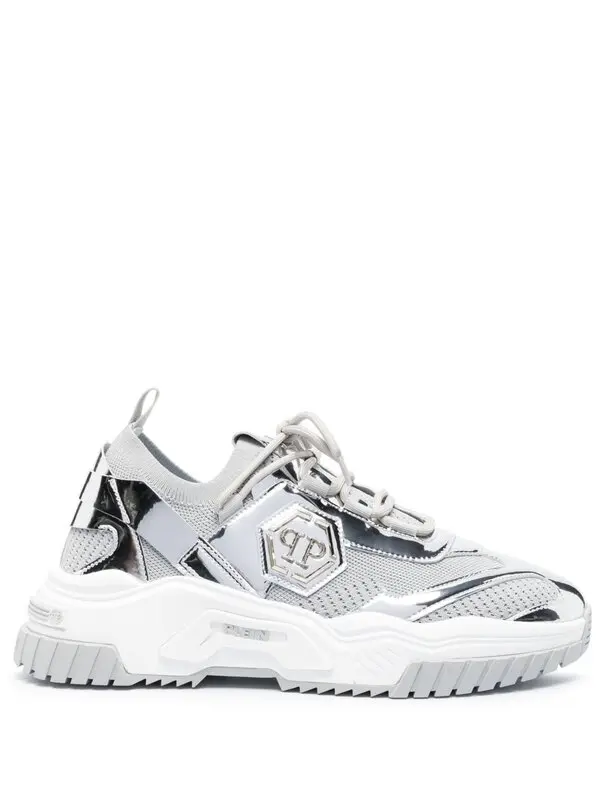 Philipp Plein Predator Low-top Sneakers - Silver