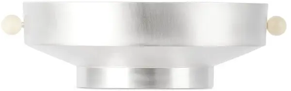 Natalia Criado Exclusive Silver Fruit Bowl In Silver With White St - 33 ...