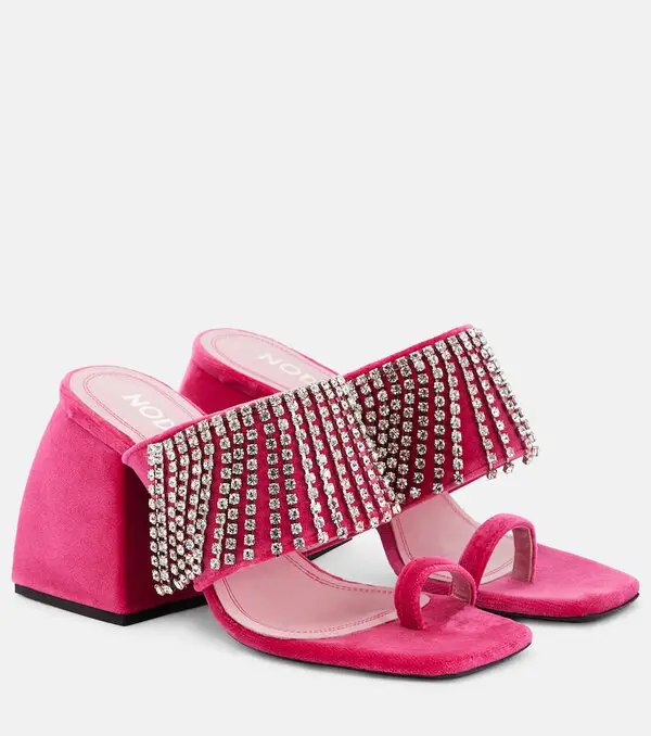 NODALETO Bulla Preston Leather Sandals - Pink
