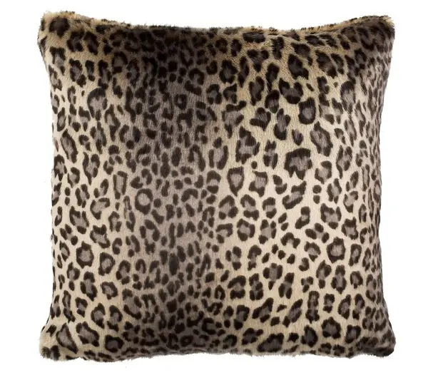 SAFAVIEH Faux Black Leopard 20' X 20' Pillow