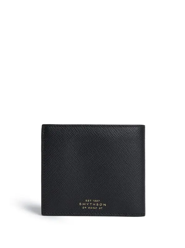 Smythson Panama Bi-fold Leather Wallet