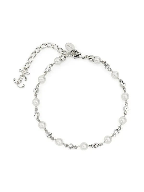 JIMMY CHOO Logo-charm Anklet