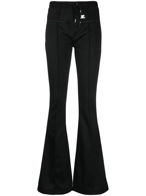 COURREGES Seam-detailing Flared Track Pants