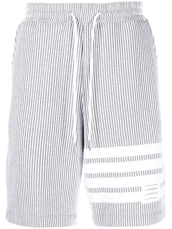 Thom Browne 4-bar Stripe Seersucker Shorts